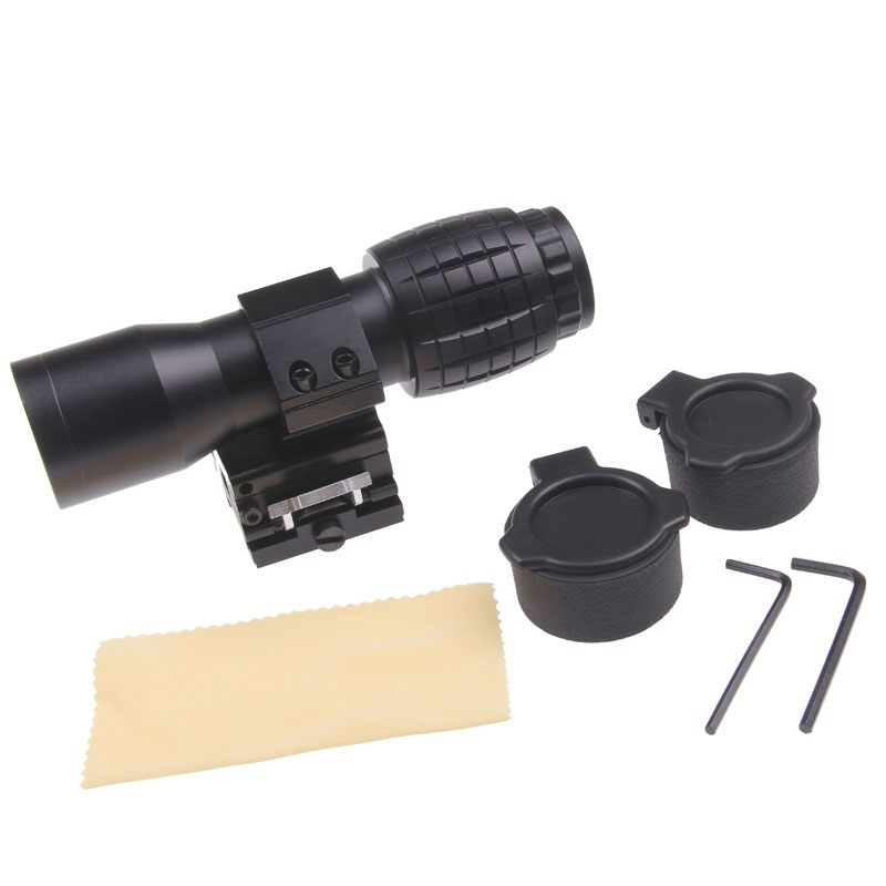 Free Shipping Tactical 4x Magnifier Quick Flip Scope Flip To Side Mount ...