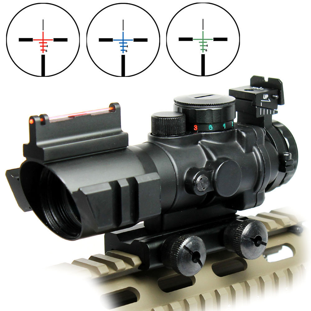 Scope Fiber Illuminated 4x32 Rifle Optic Sight